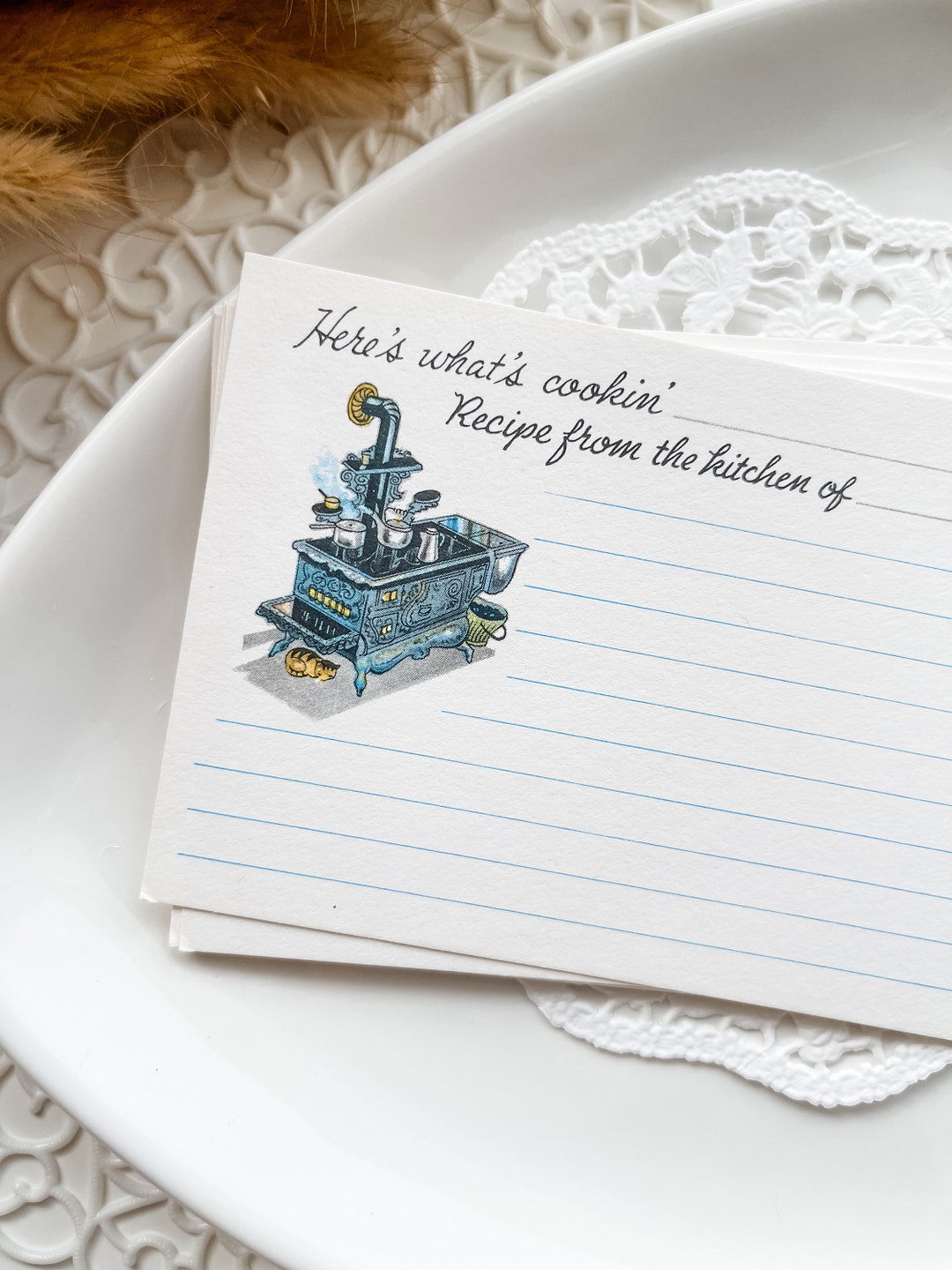 10 Vintage Current Recipe Cards - Ephemera - Junk Journal ...