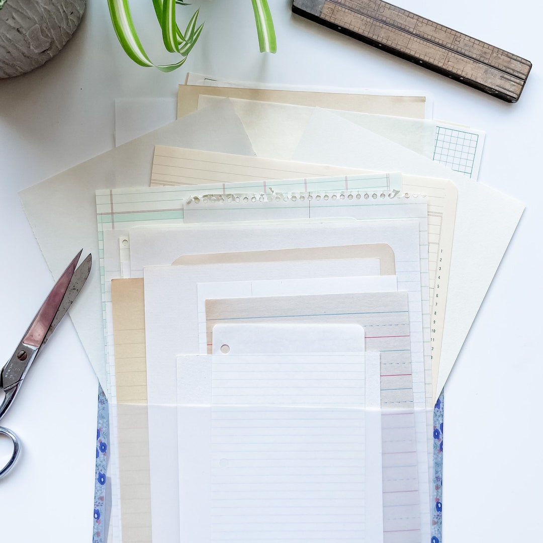 Large Vintage Paper Variety Pack 30 Pieces Vintage Journal - Etsy