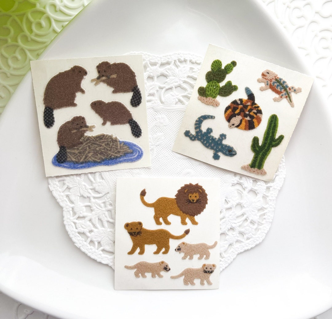 Vintage Sandylion Fuzzy Stickers 80's Collectible Stickers Junk ...