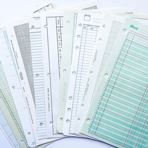 20 Piece Full Sheet Graph Paper Variety Pack - Vintage Paper Variety ...