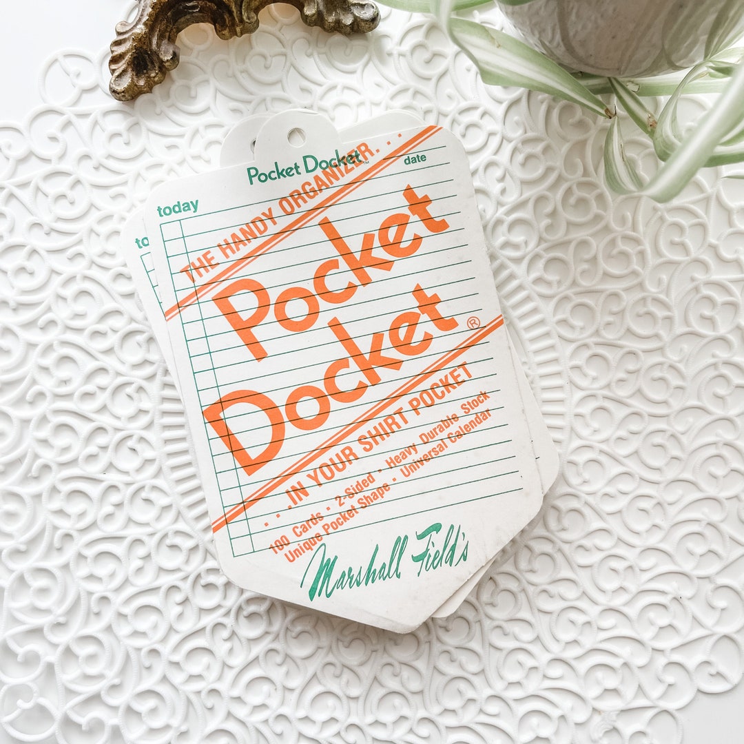 7 1980's Marshall Field's pocket Docket - Etsy