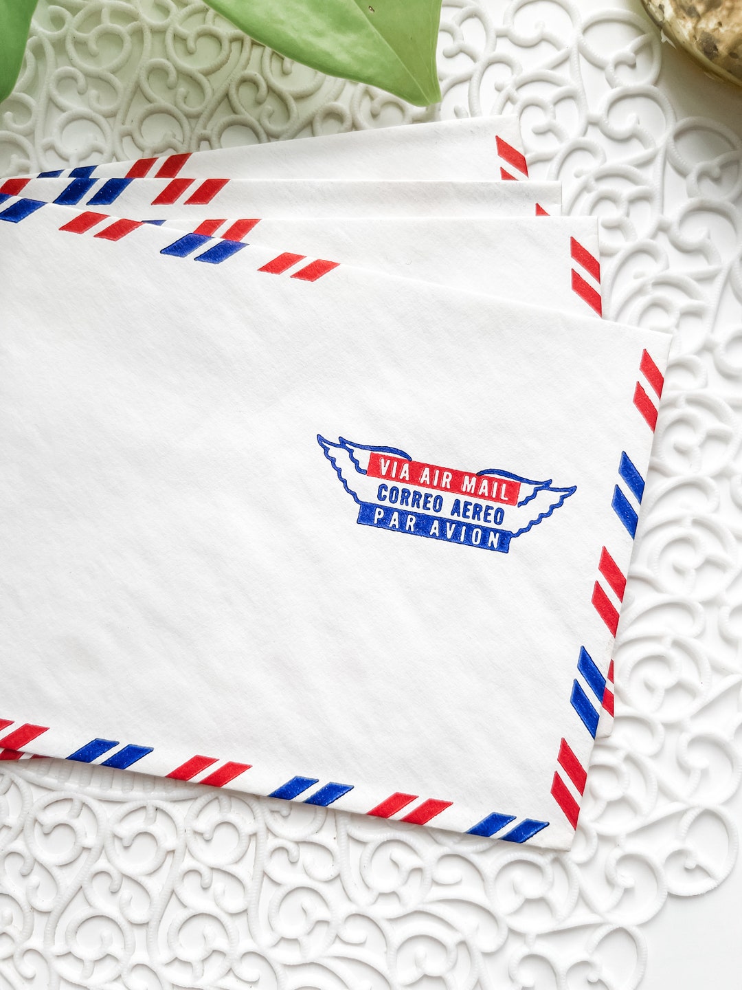 Set of 6 - Vintage Stratosphere Air Weight Envelopes - Lightweight ...