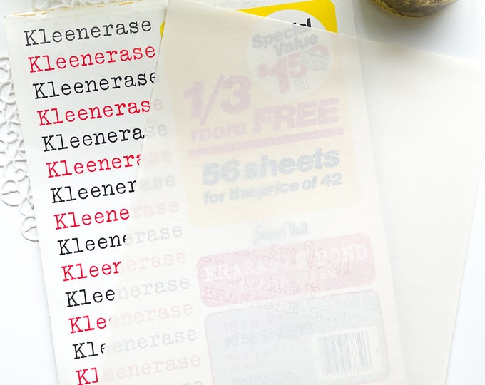 18 Sheets - Cream Vintage Kleenerase Stuart Hall Erasable Bond Typing ...
