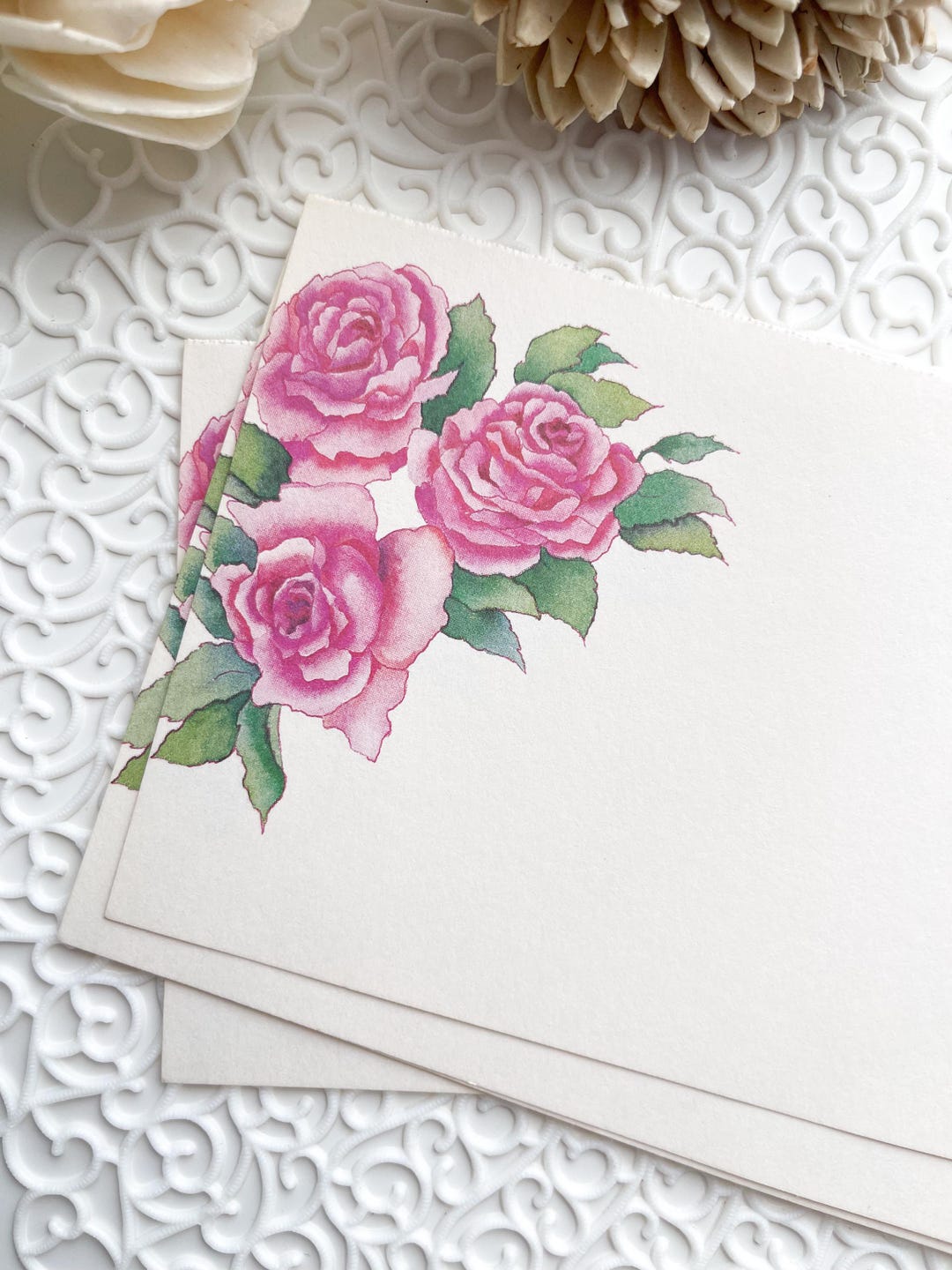 5 Vintage Pratt & Austin Rose Postcards - Vintage Stationery - Vintage ...