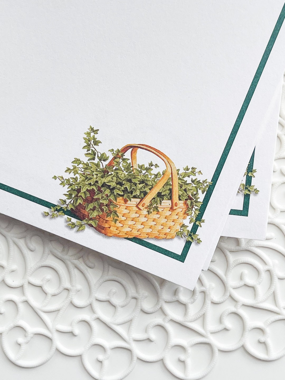 Vintage Longaberger Basket Note Sheets: Happy Mail Stationery - Etsy