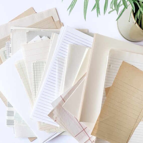 Large Vintage Paper Variety Pack 30 Pieces Vintage Journal | Etsy
