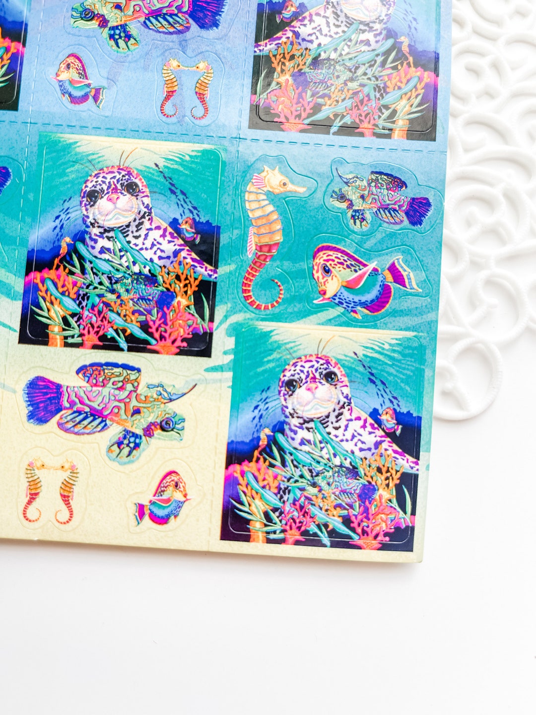 Vintage Lisa Frank Sea Lions and Sea Life Stickers S278 Vintage Lisa ...