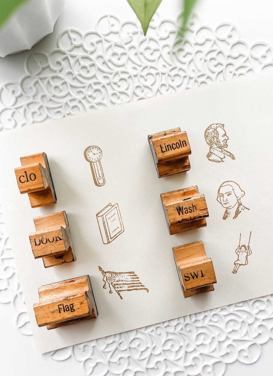 Vintage Picture Wooden Handled Rubber Stamps - Vintage Illustrations ...