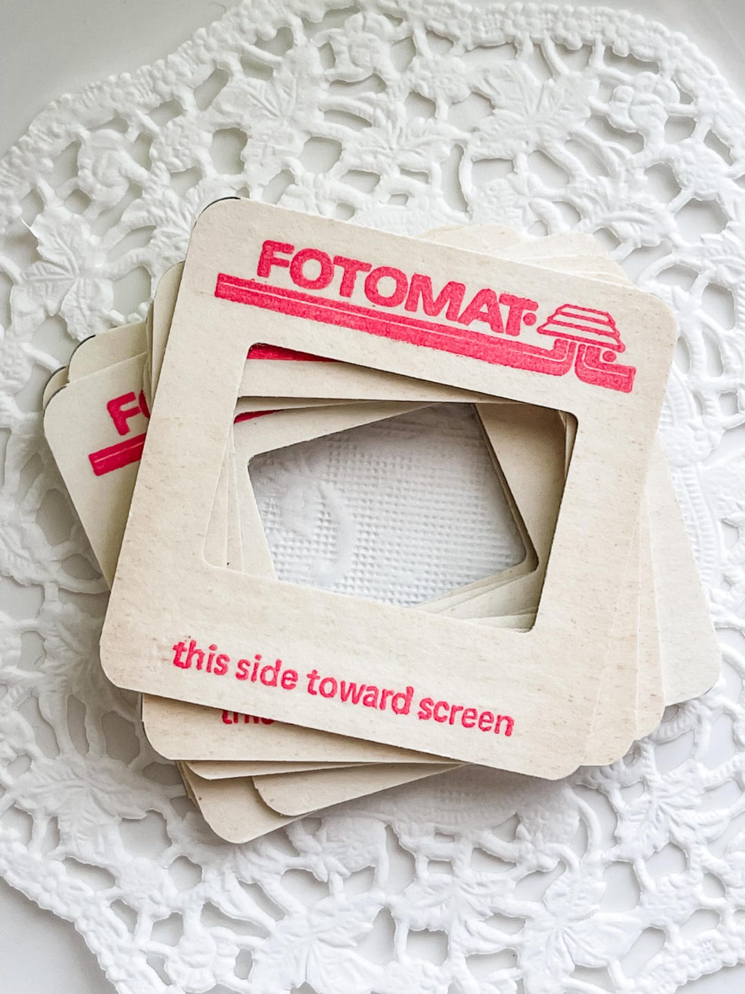 7 - Vintage Pink Fotomat 35mm Slide Frames - Vintage Photo Slides ...