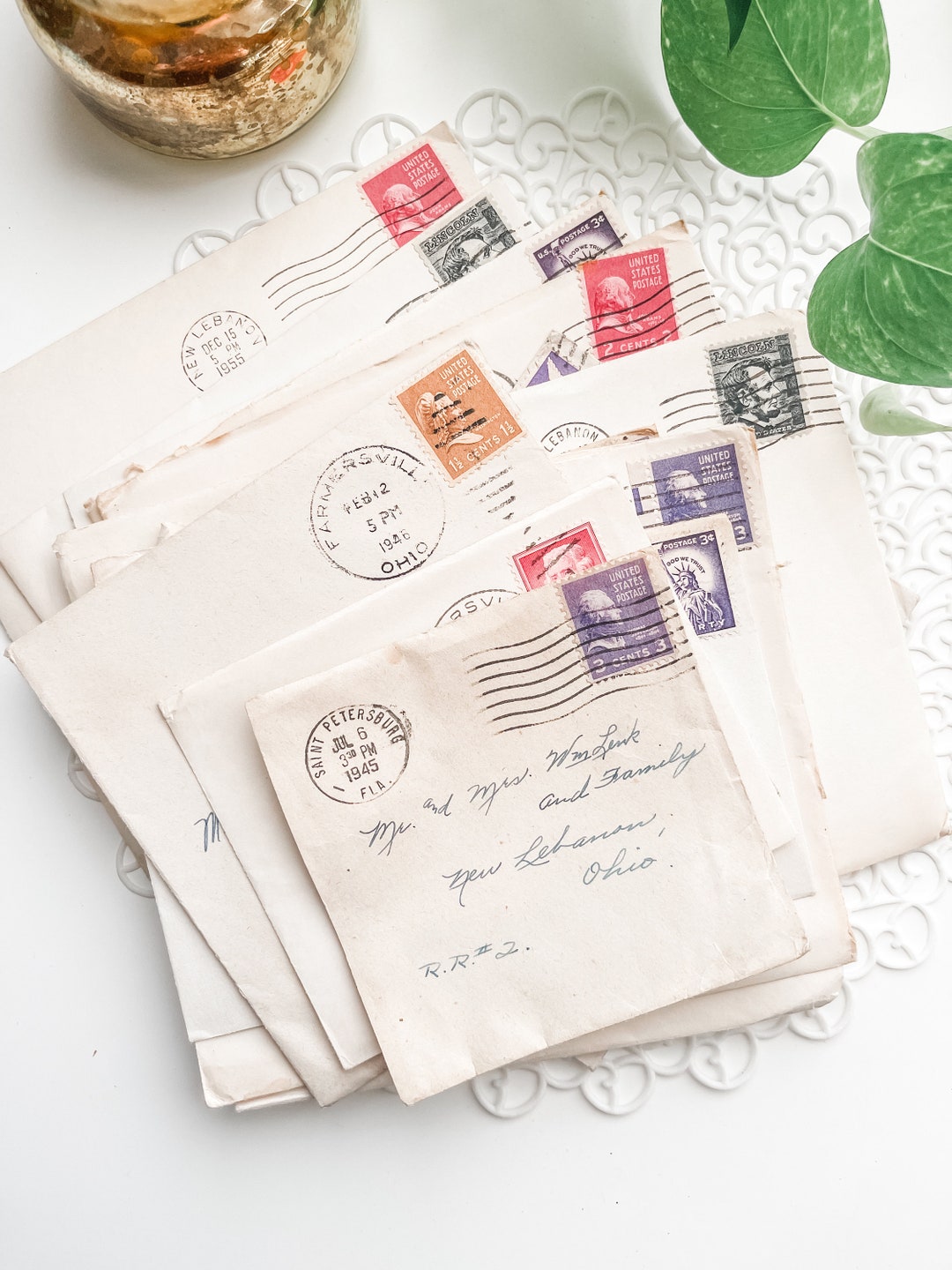 15 Vintage Used Envelopes Vintage Envelopes Vintage Journal Supply Junk ...