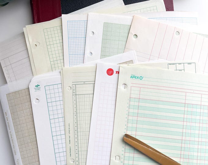 Vintage Full Sheet Graph Paper Variety Pack - 20 Pieces - Vintage ...