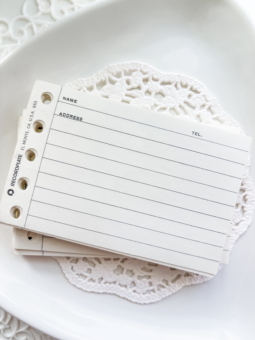 15 - Vintage Name and Address Forms - Recordplate #653 - Vintage ...