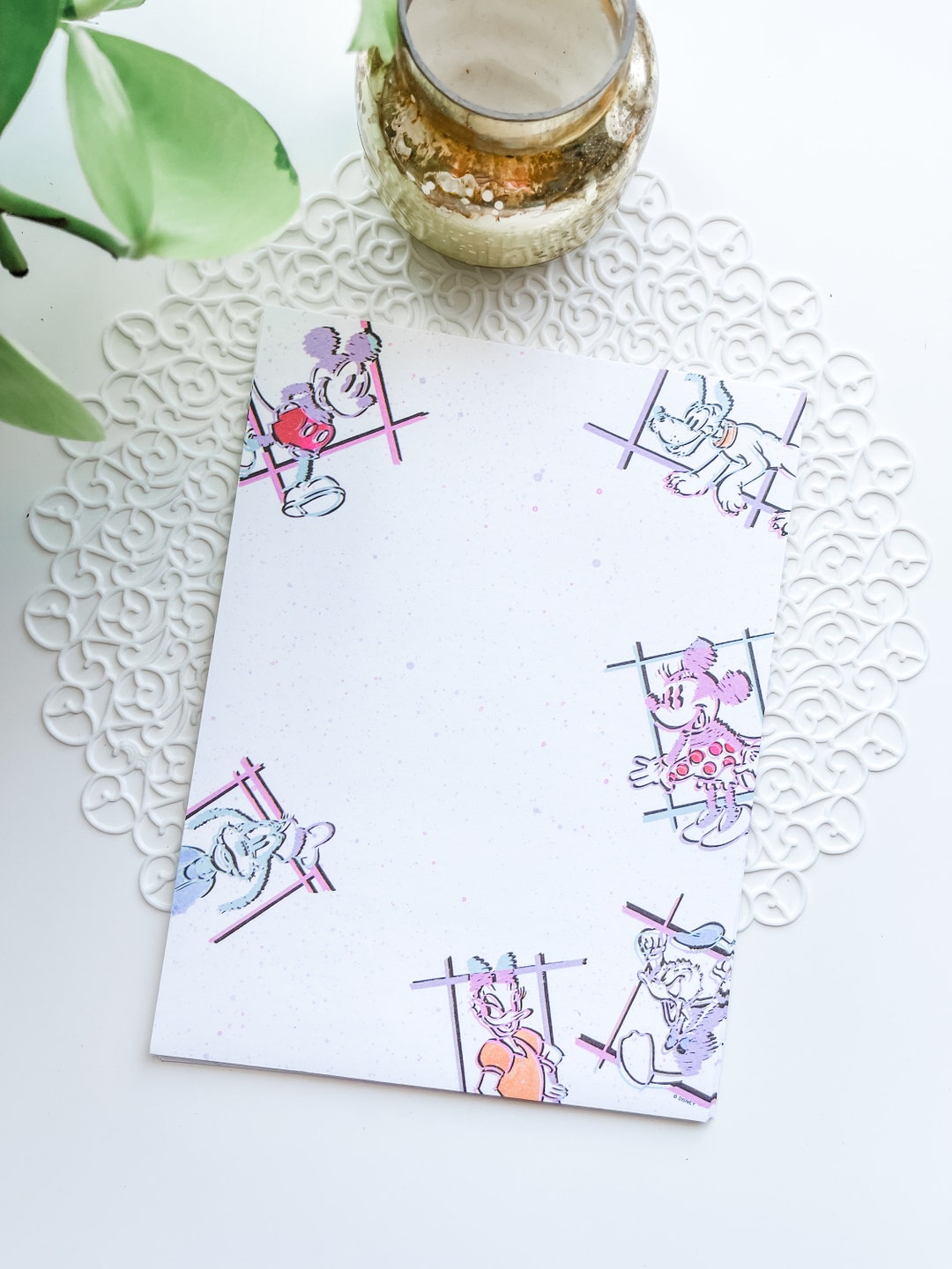 10 - 1980's Disney Characters Stationery Sheets - Vintage Disney ...