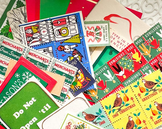 Vintage Christmas Craft Pack - Vintage Christmas - Christmas Ephemera ...