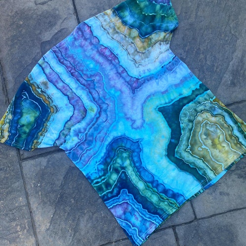 Tie Dye Shirt Hippie Clothes Geode T-shirt Tie Dye - Etsy