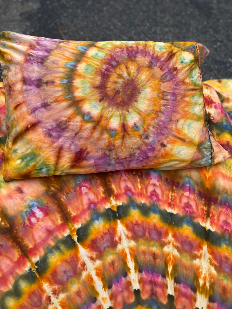 Tie Dye Bedding Tie Dye Sheets Boho Bedding Hippie Sheets - Etsy