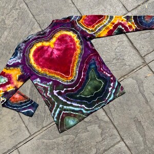 Tie Dye Long Sleeve Shirt Tie Dye T-shirt Tie Dye Loungewear Boho ...