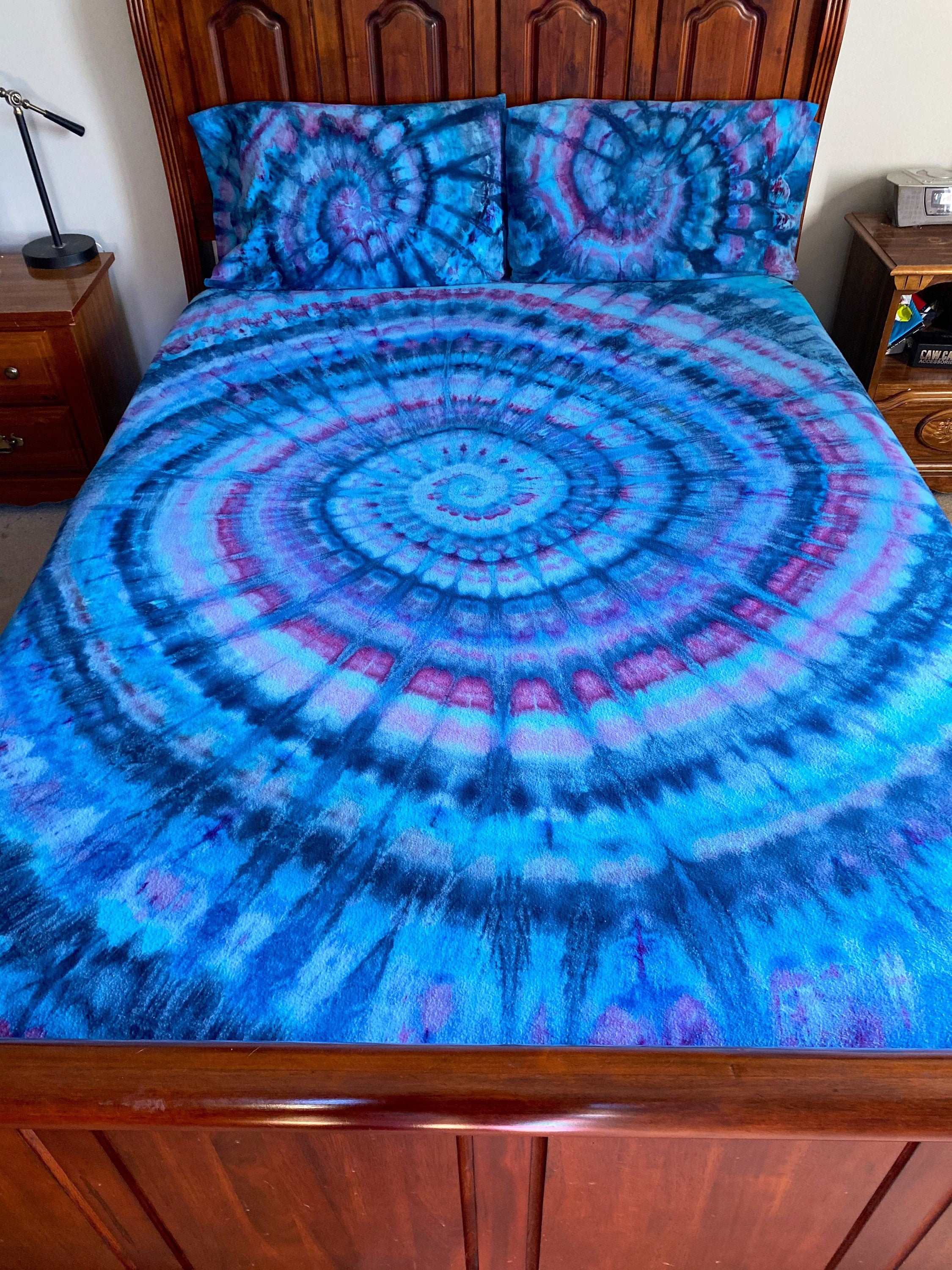 Tie Dye Bedding Tie Dye Sheets Boho Bedding Hippie Sheets | Etsy