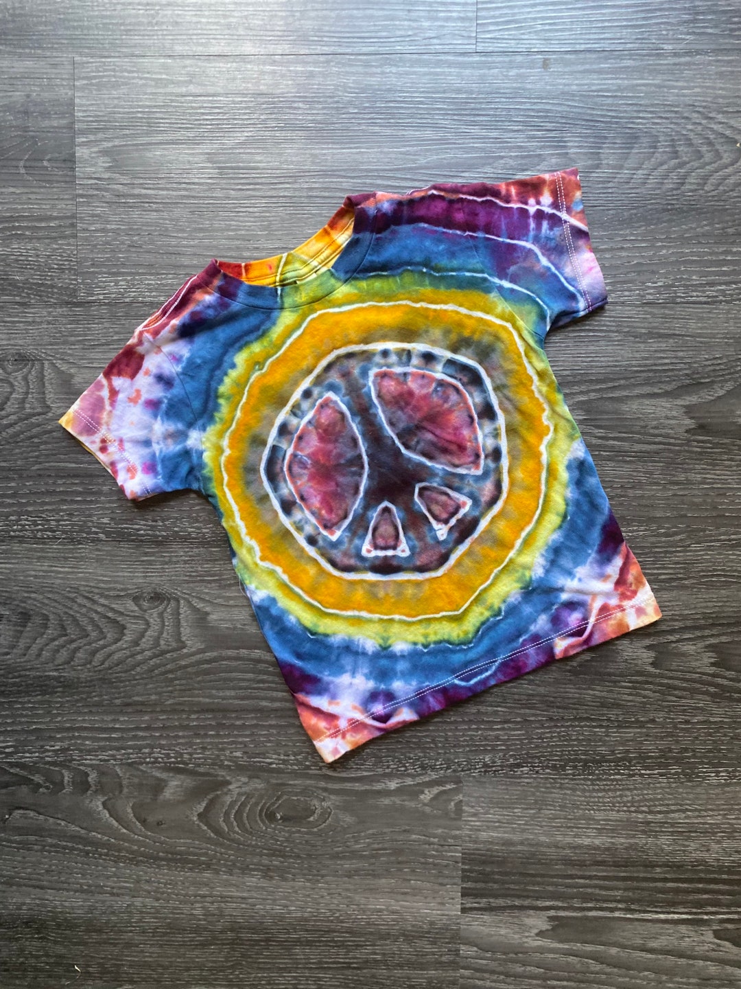 Tie Dye Shirt tie Dye Peace Sign T-shirt Tie Dye T-shirt - Etsy