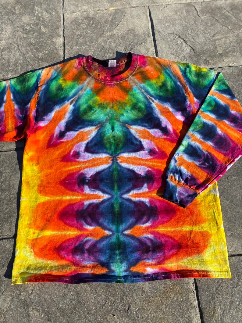 Tie Dye Long Sleeve Shirt Tie Dye T-shirt Tie Dye - Etsy