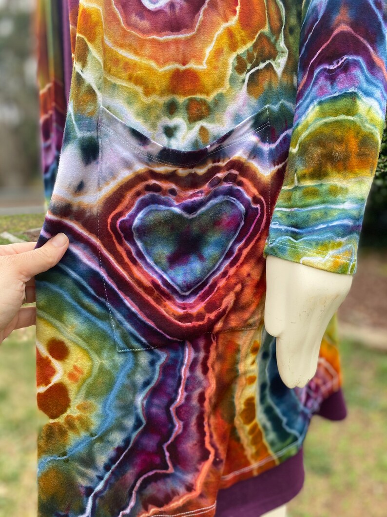 Tie Dye Long Sleeve Cardigan Tie Dye Womens Top Tie Dye - Etsy