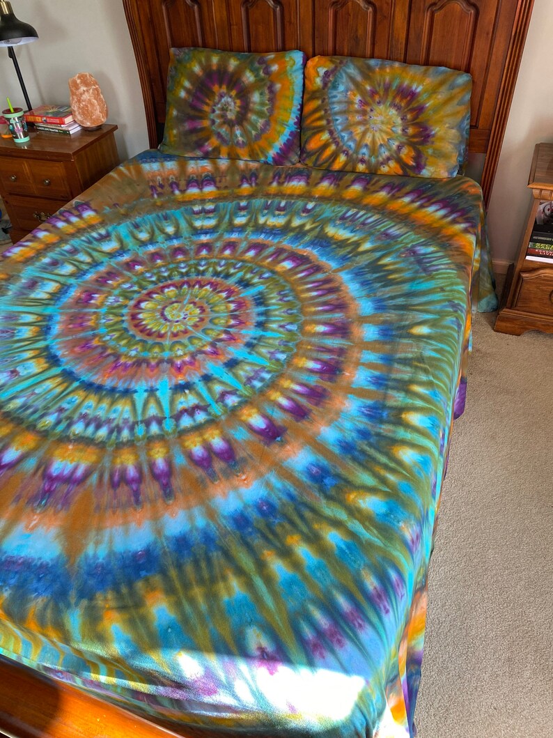 Tie Dye Bedding Tie Dye Sheets Boho Bedding Hippie Sheets - Etsy
