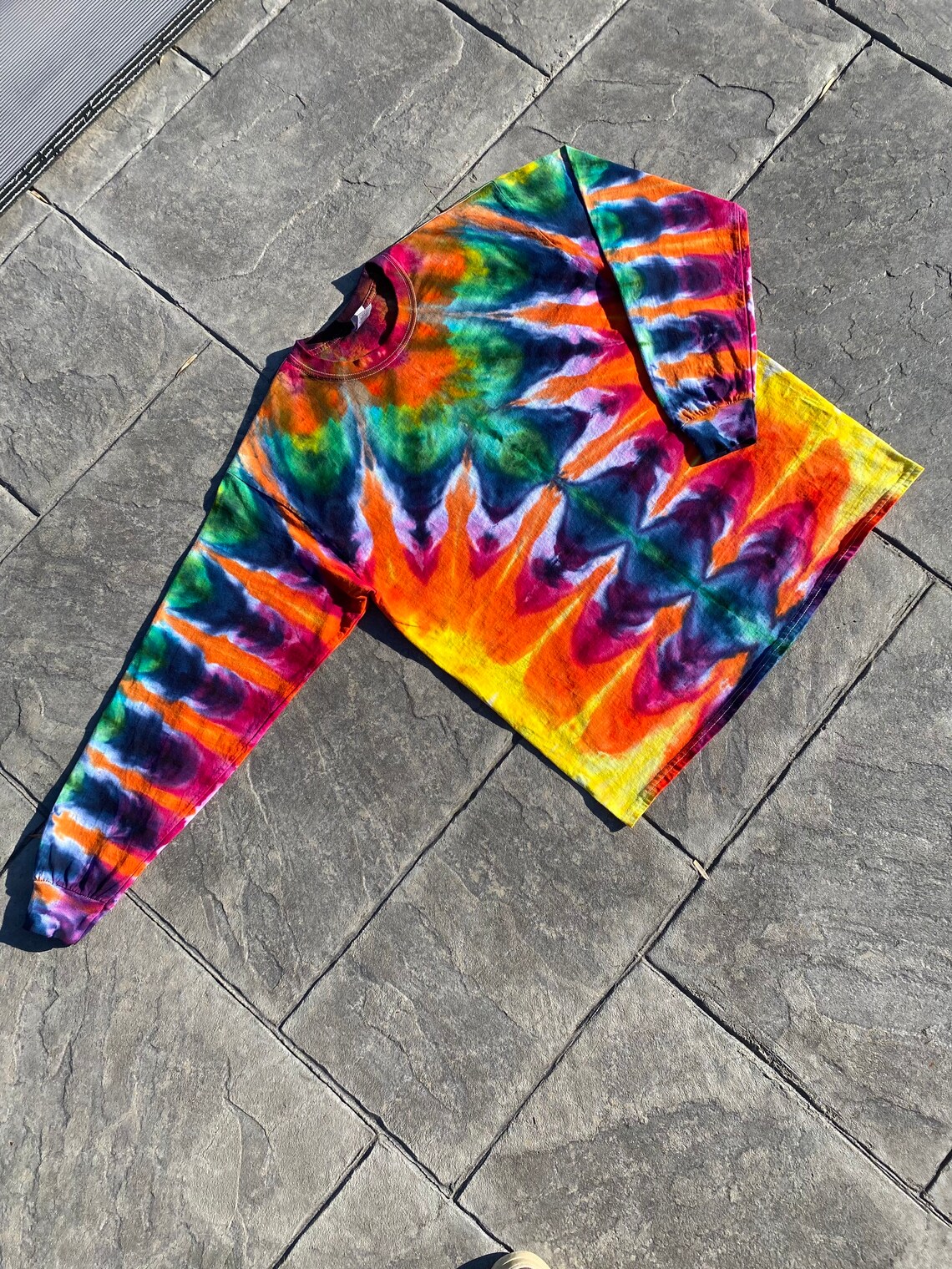 Tie Dye Long Sleeve Shirt Tie Dye T-shirt Tie Dye - Etsy