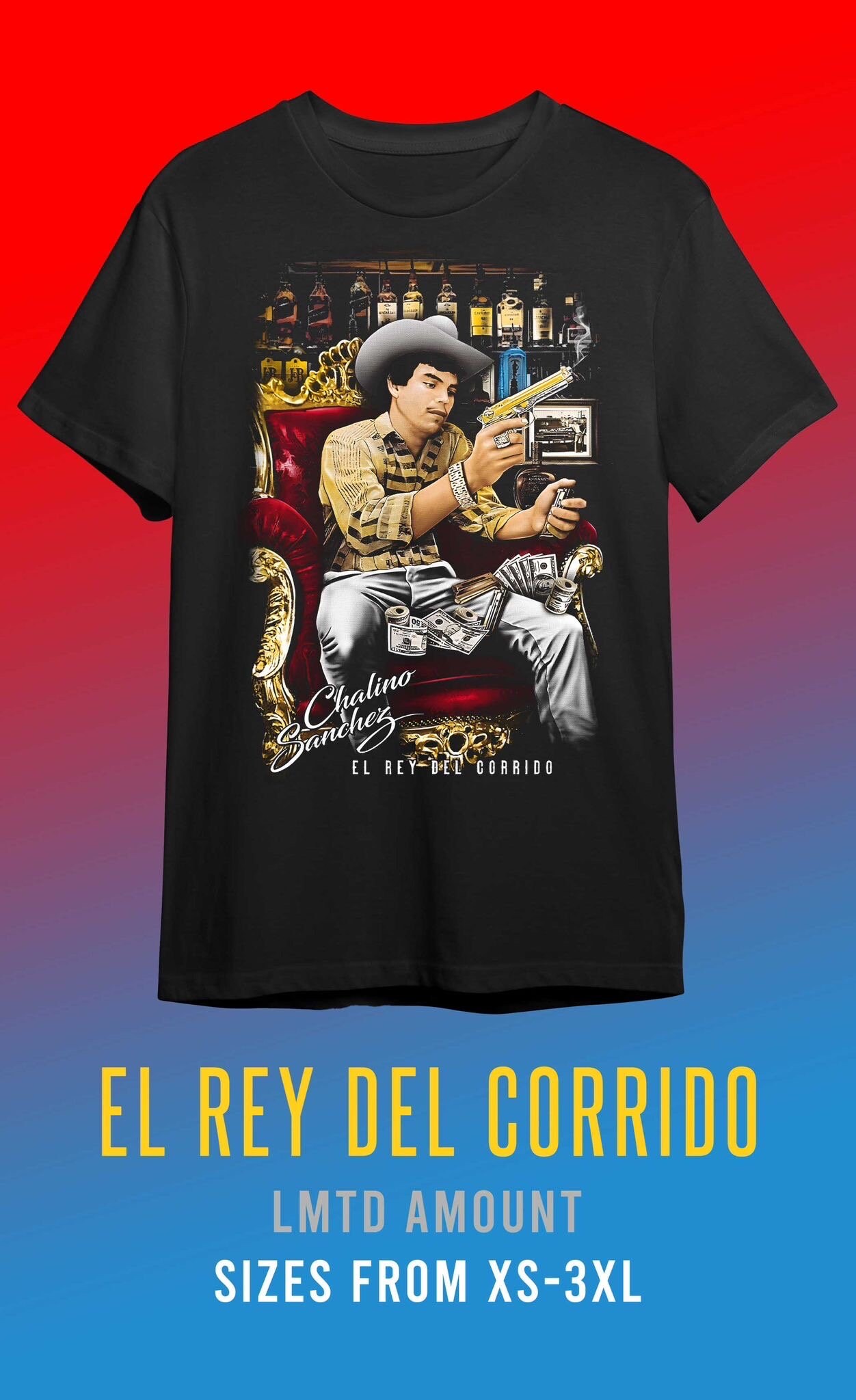 CHALINO Sanchezz Shirt, / El Rey Del Corrido, Camacho Ariel Shirt ...