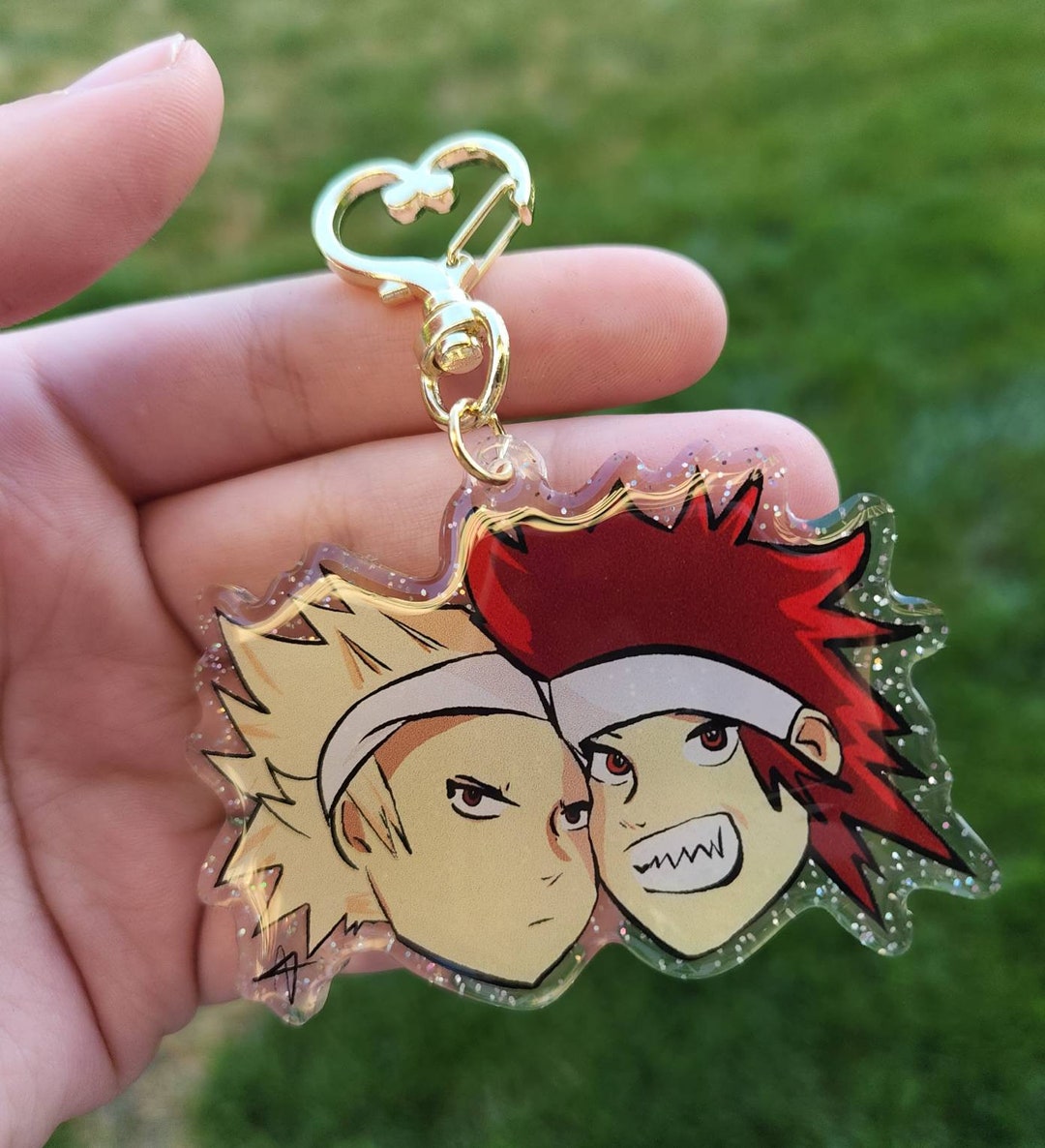 Bakugo Kirishima Keychain - Etsy