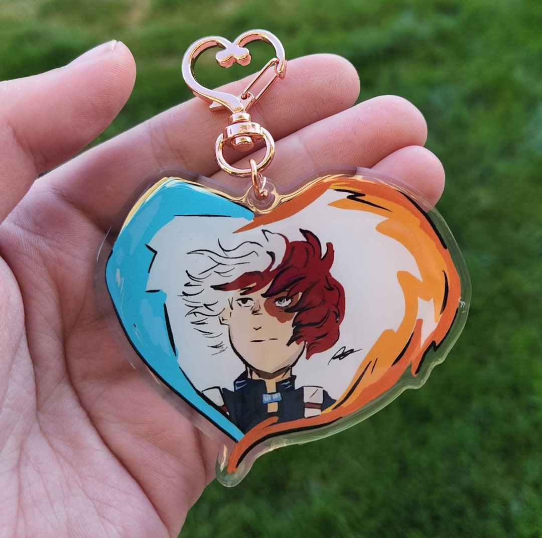 Todoroki Keychain - Etsy