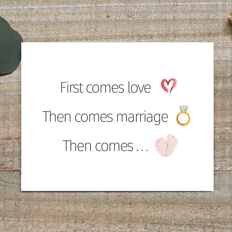 First Comes Love - Etsy