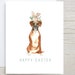 Cute Boxer Dog Greeting Card, Happy Easter, Spring Greeting Card, Cute ...