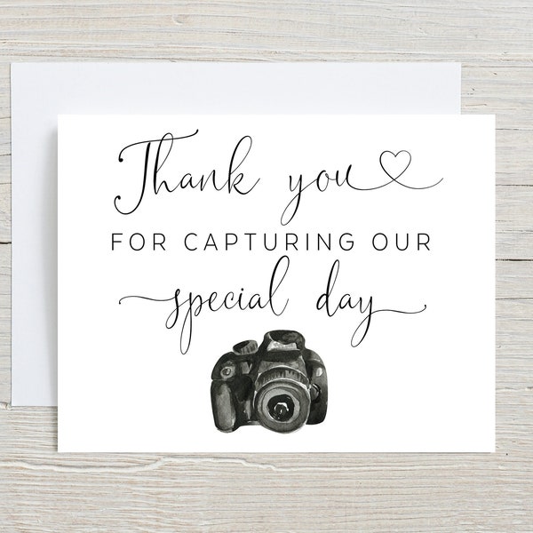Thank You Card Photographer - Etsy