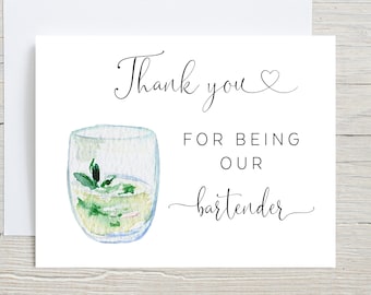 Bartender Thank You - Etsy