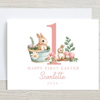 Personalised Great Grandson First Easter Card, Grandson 1st Easter ...
