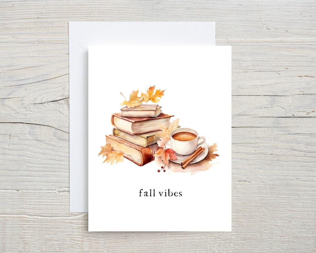 Happy Fall Card, Fall Vibes, Cozy Weather, Autumn Greeting Card ...
