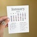 2025 Gym Tracker Calendar, Workout Calendar, Desk Calendar, Small ...