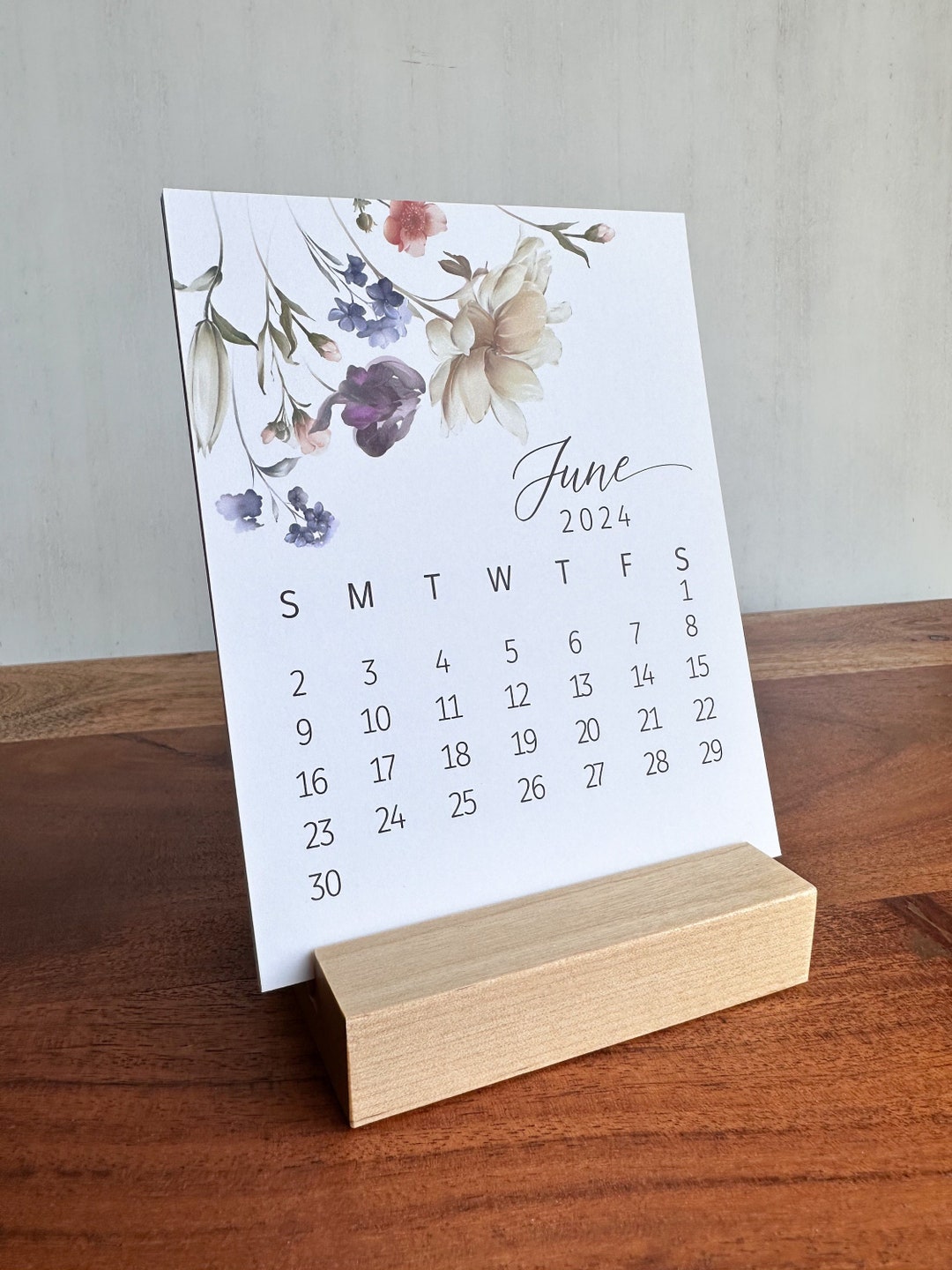 2025 Ethereal Floral Calendar, Watercolor Botanical Calendar, Small ...
