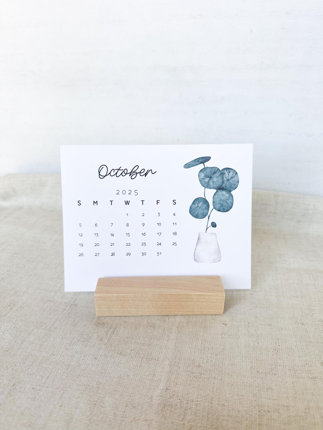 2026 House Plants Calendar, Mini Desk Calendar, Boho Minimalist ...
