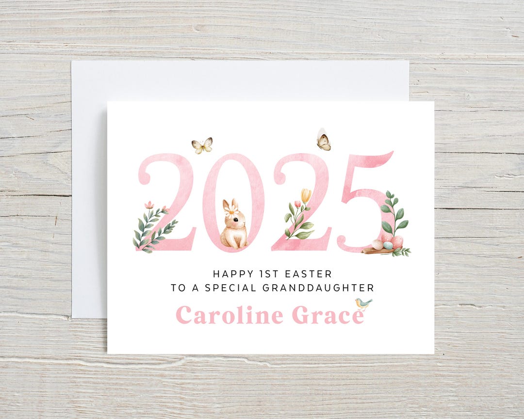 Baby's First Easter Card: Personalized Easter Greeting - Etsy