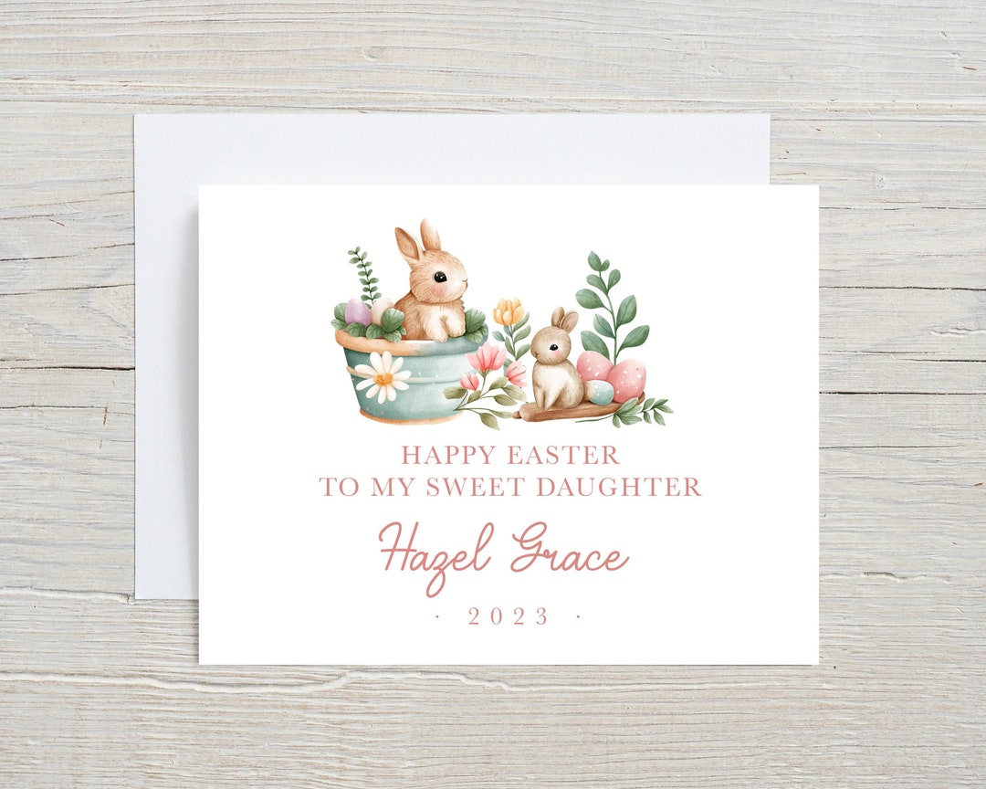 Happy Easter Card for Daughter, Babys 1st Easter, for Niece ...