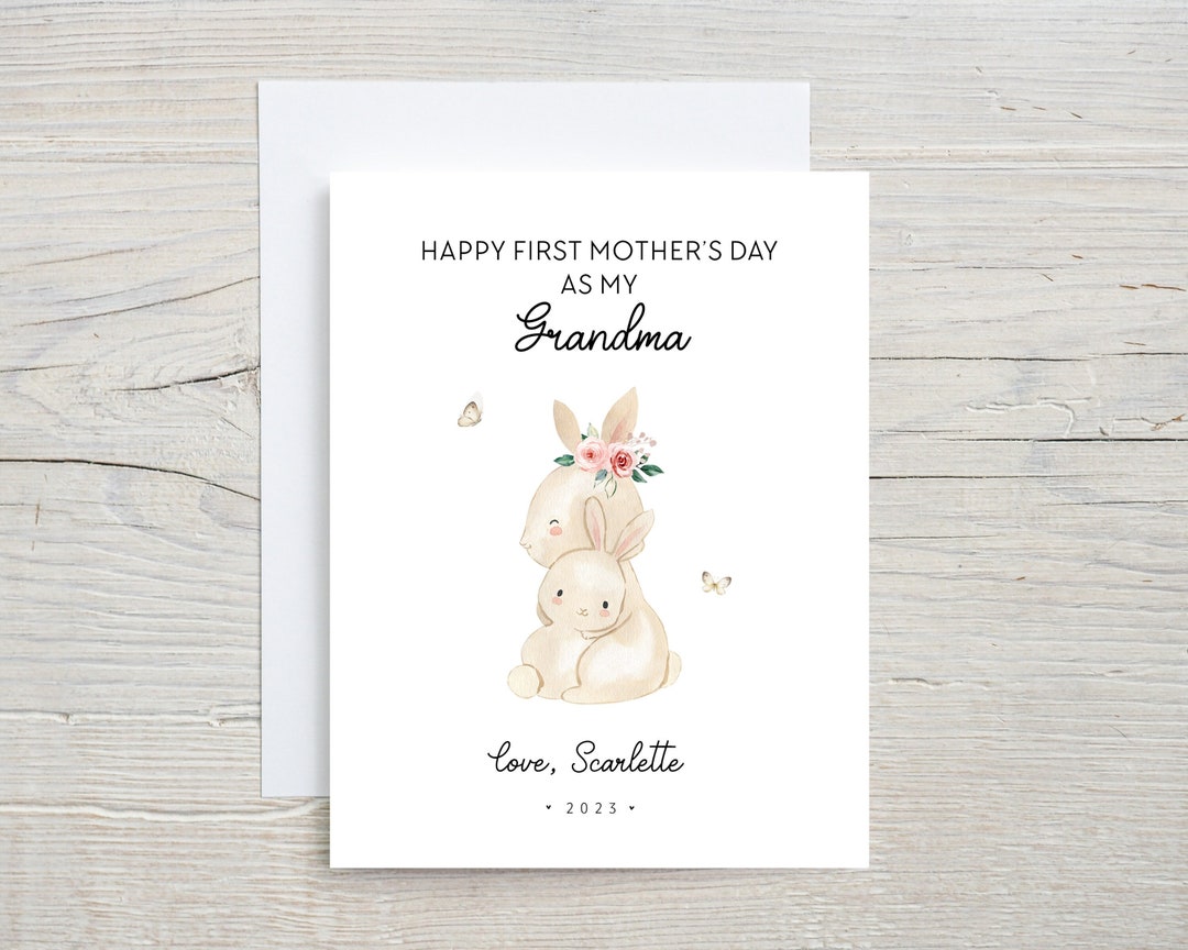 Grandma First Mothers Day Card, Card for Grandmother, 1st Mothers Day ...