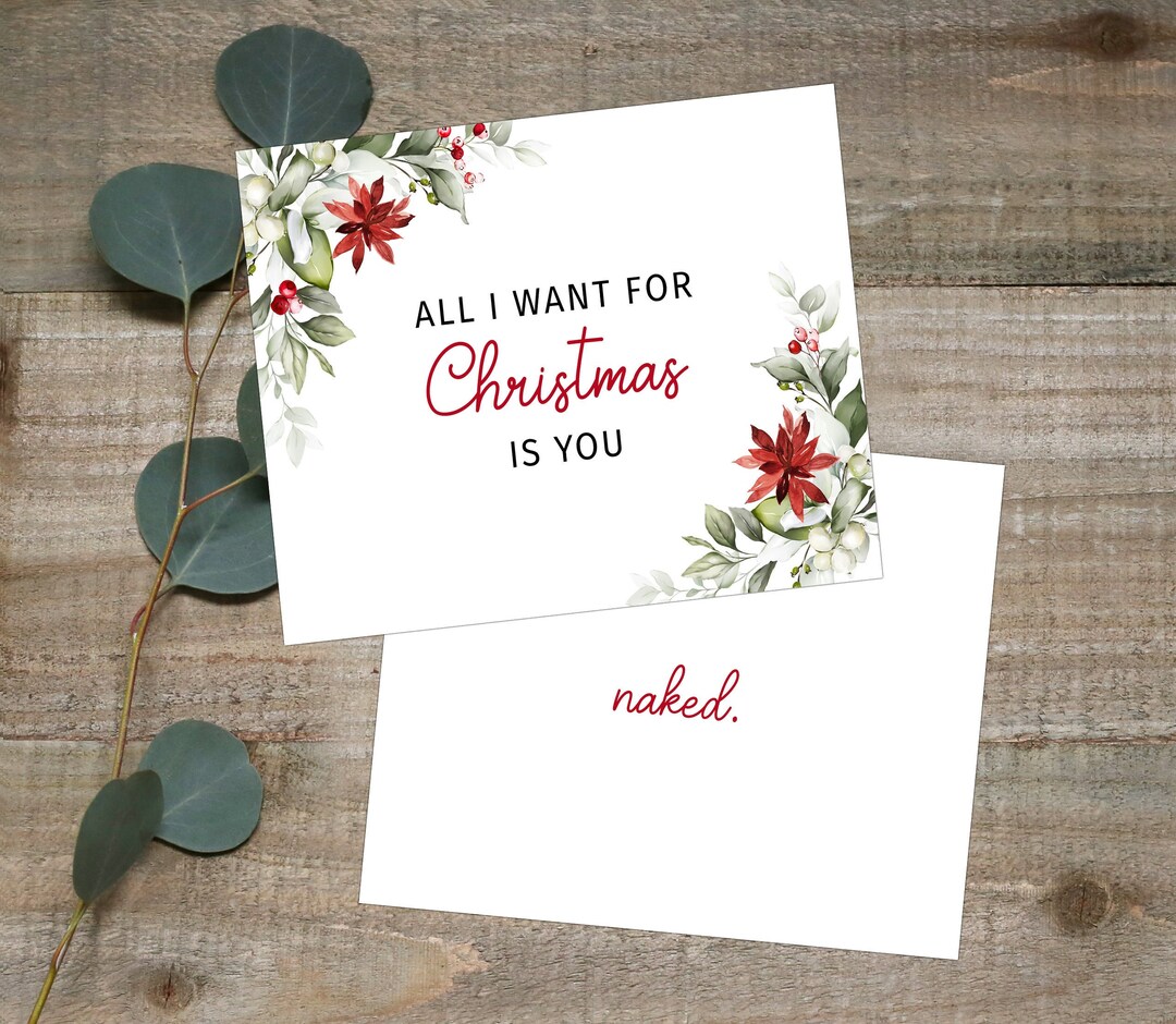Adult Christmas Card Naughty Christmas Card Funny Christmas - Etsy
