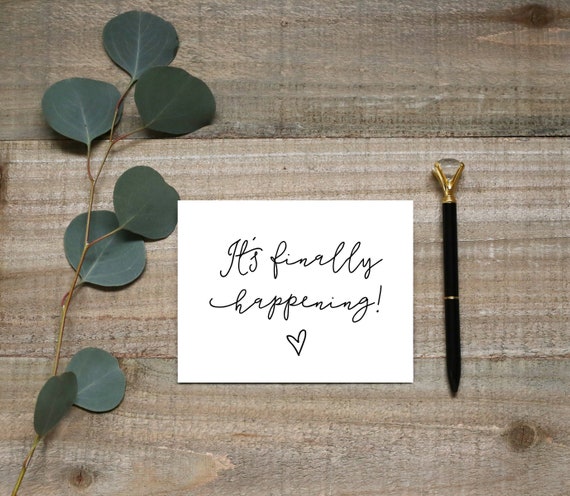 It's finally happening Card Bridesmaid Proposal Card | Etsy