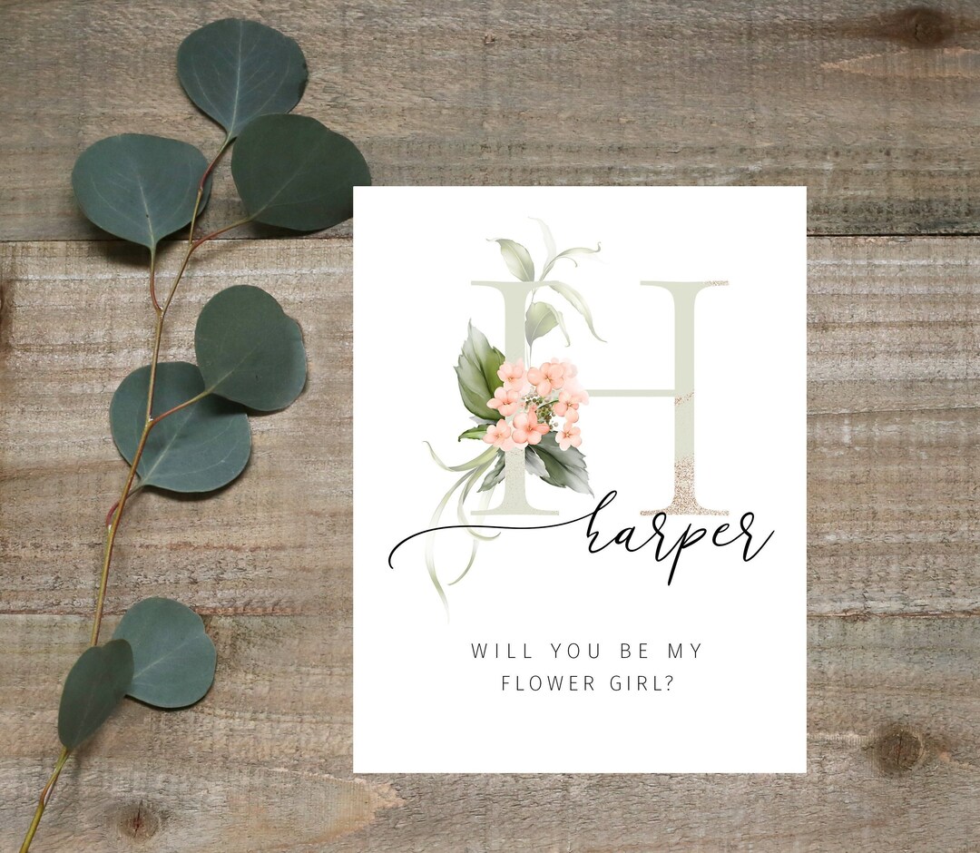 Personalized Flower Girl Card, Flower Girl Card, Flower Girl Proposal ...
