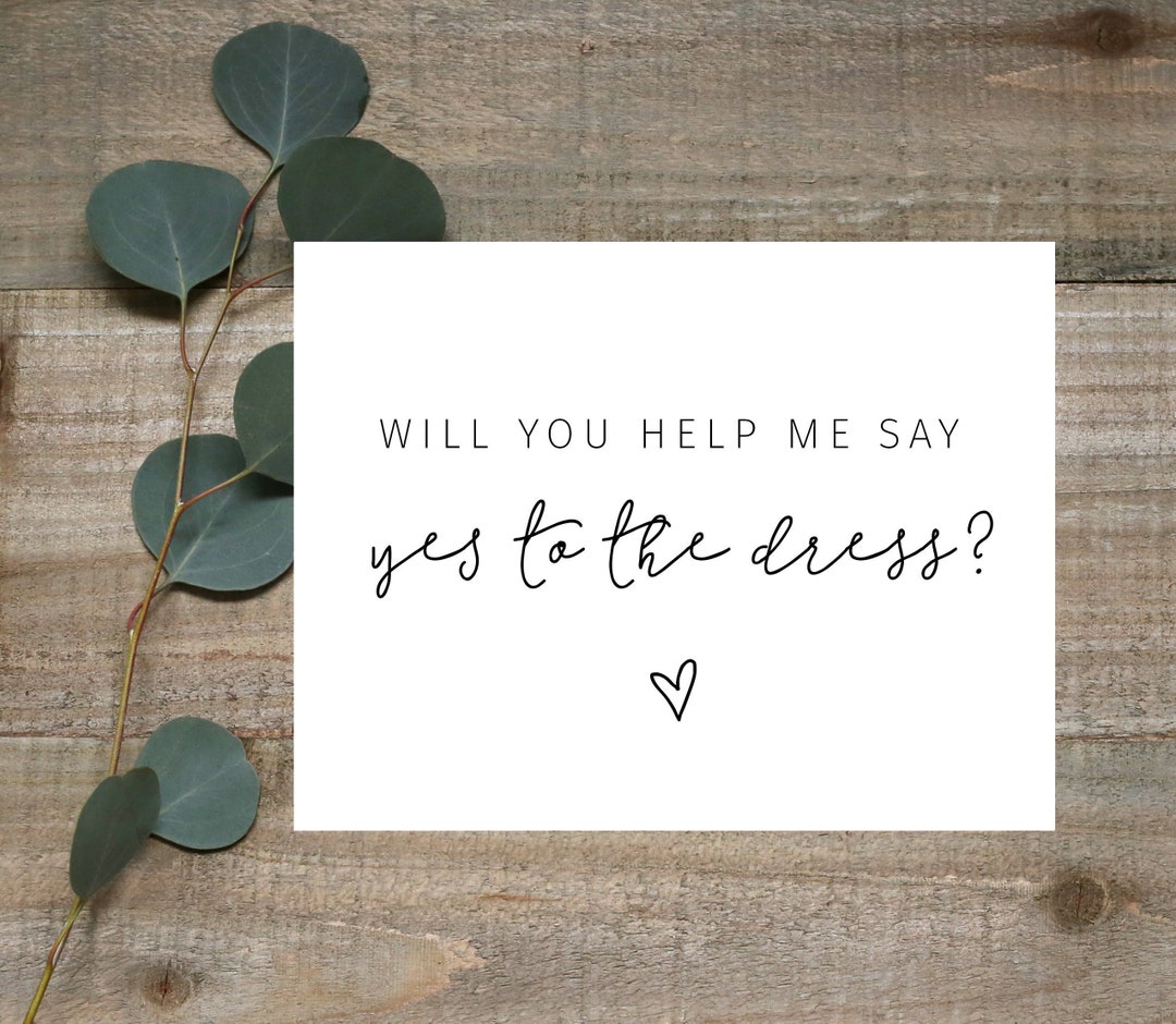 Will You Help Me Say Yes to the Dress, Say Yes to the Dress Card ...