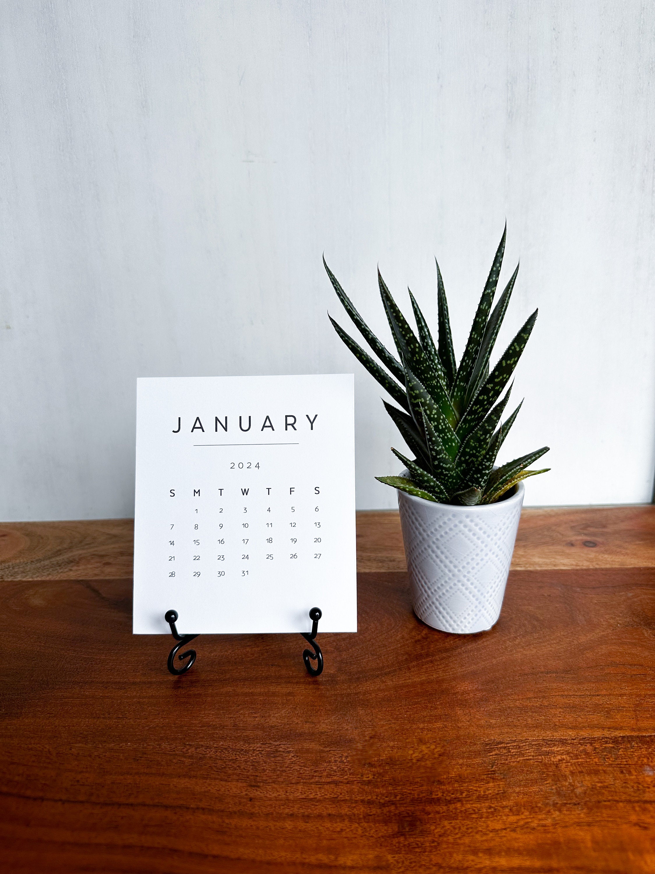 2026 Minimalist Desk Calendar, Monthly Calendar 2026, Christmas Gift ...