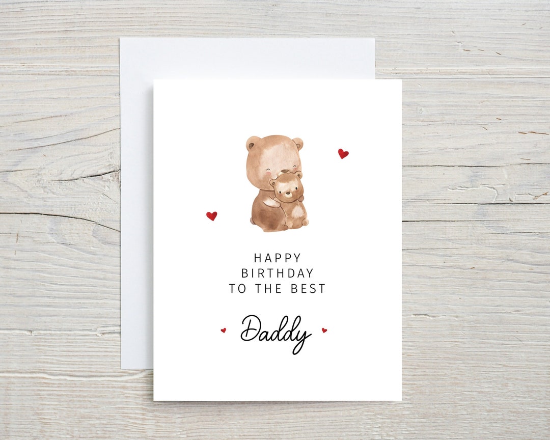Happy Birthday to the Best Daddy, Card for Dad From Baby, Card From ...