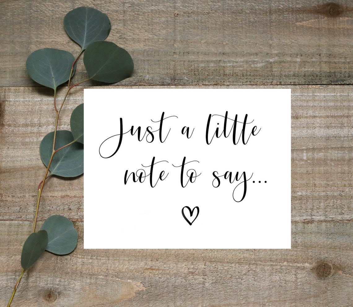 Just a Little Note to Say Pregnancy Announcement Card - Etsy