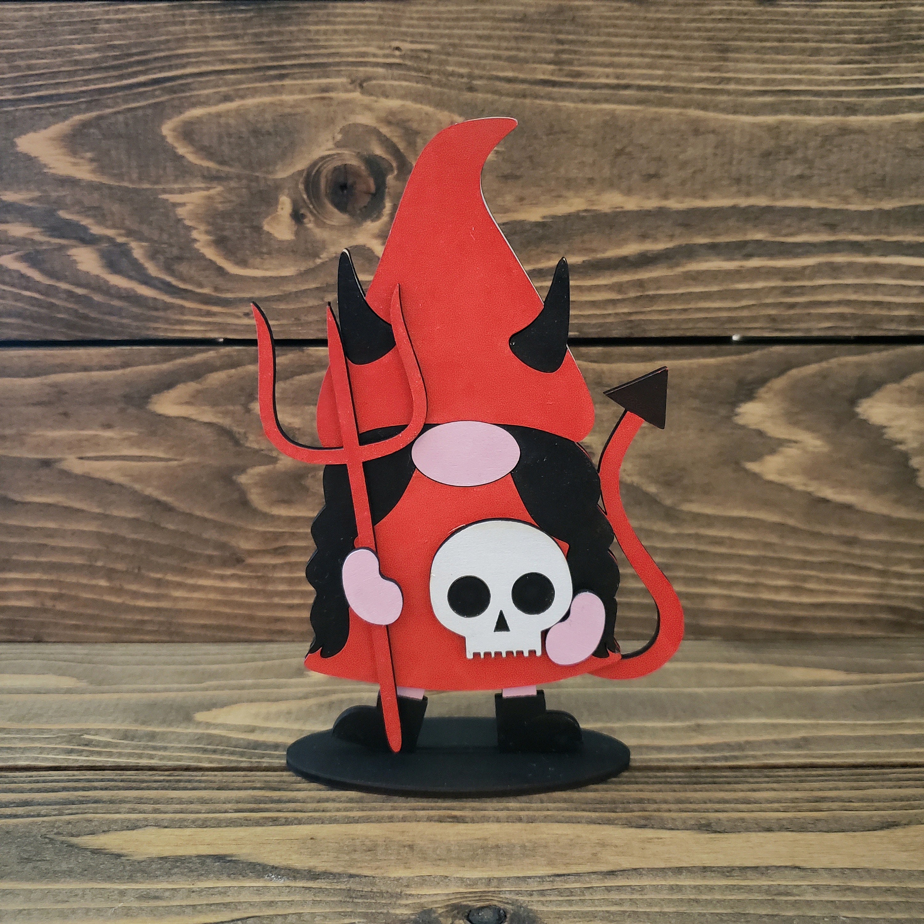 Halloween Costumed Monster Gnomes, Wooden Halloween Gnomes, Standing ...